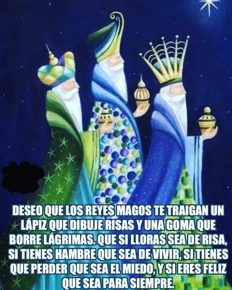 Deseo Que Los Reyes Magos Te Traigan Un Lápiz Que Dibuje Risas Y Una Goma Que Borre Lágrimas