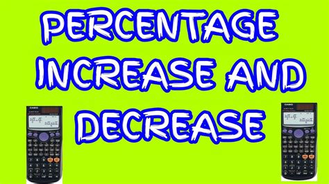 Percentage Increase And Decrease With A Calculator Multipliers Gcse