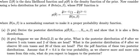 Solved 11 Pts Maximum A Posterior Estimation