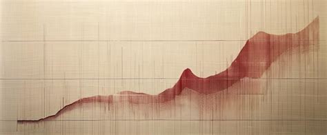 A Single Dark Red Line Graph With A Steady Upward Trajectory On A