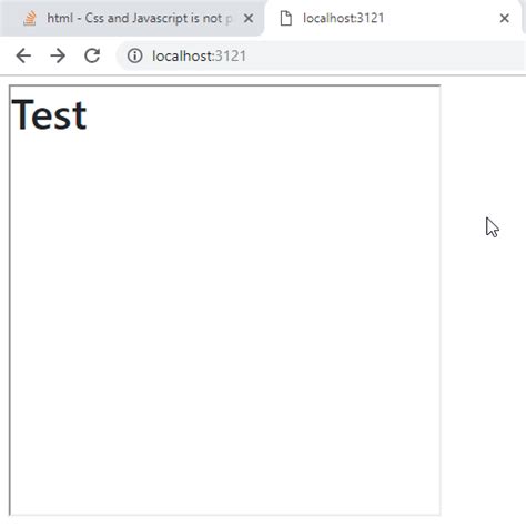 Html Css And Javascript Is Not Parsed In Iframe Stack Overflow