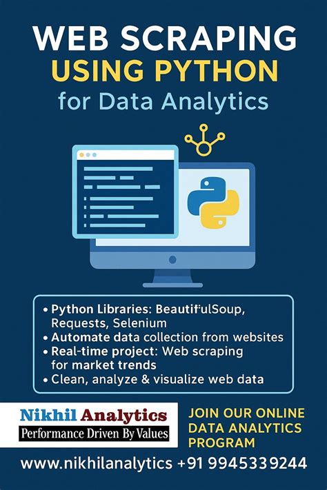 pythonfordataanalytics webscraping dataanalyticscourse nikhilanalytics… nikhil analytics