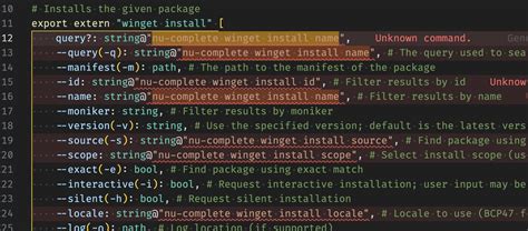 Some Commands Arent Seen · Issue 150 · Nushellvscode Nushell Lang