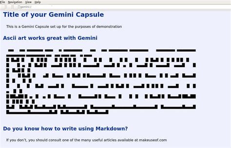 build a gemini server on linux and join the web that might have been