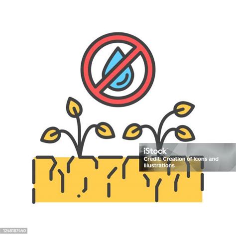 가뭄 토지 색상 라인 아이콘입니다 온난화 환경 문제 웹 페이지 앱에 서명합니다 편집 가능한 스트로크 0명에 대한 스톡 벡터 아트 및 기타 이미지 Istock