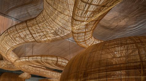Rattan Installation Meanders Through Thai Art Gallery By Enter Projects
