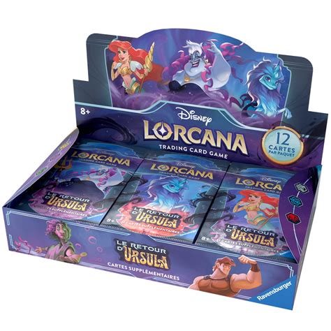 Disney Lorcana Le Retour Dursula Boîte Scellée De 24 Boosters