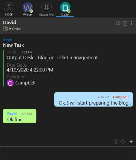 Tasks To Do Lists Output Messenger Task Management
