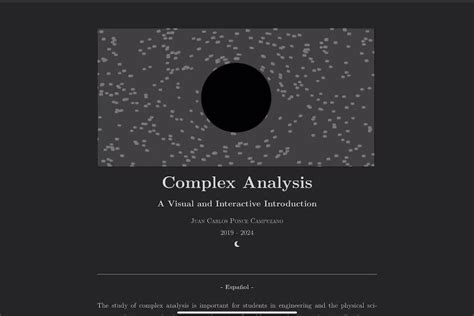 New Design For Complex Analysis By Open Source 𝕁uan ℂarlos Ponce Campuzano Posted On The Topic
