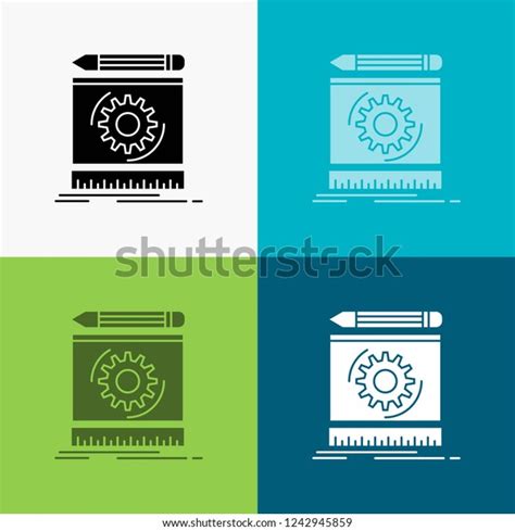 Draft Engineering Process Prototype Prototyping Icon Stock Vector
