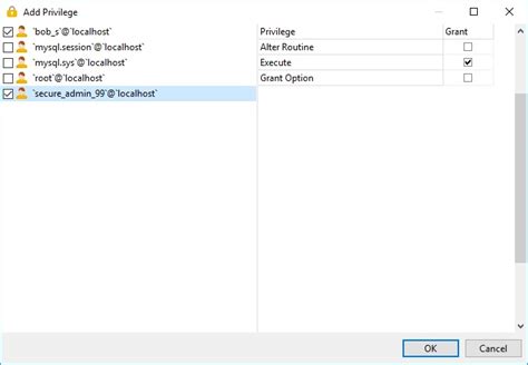 manage mysql users in navicat premium part 4 the privilege manager tool
