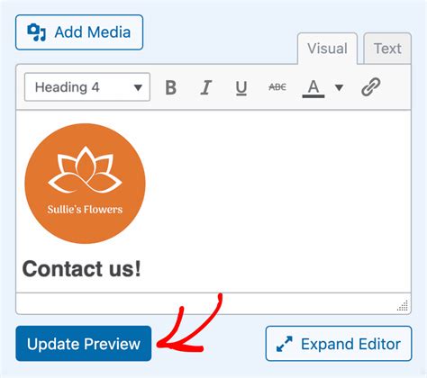 Using The Content Field