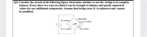 Solved Q Consider The Circuit Of The Following Figure Chegg