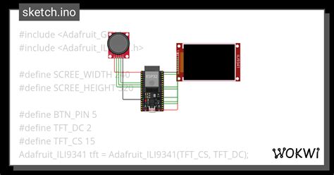 tft ili9341 wokwi esp32 stm32 arduino simulator