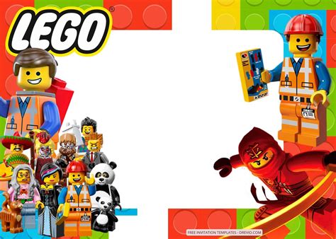 Free Lego The Movie Birthday Invitation Templates Lego Birthday Card Printable Lego Party