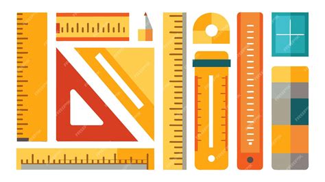 Premium Vector Inch And Metric Rulerscentimeters Inches And Foot Yard
