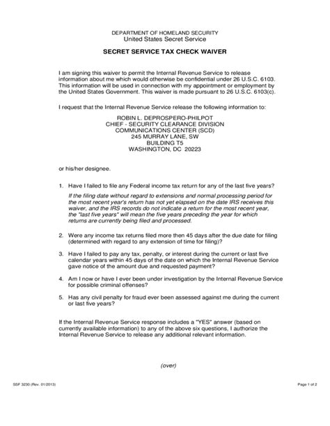 Security Clearance Forms United States Free Download