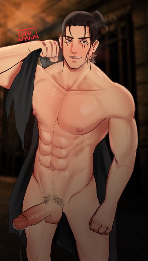 Rule 34 Abs Attack On Titan Big Penis Brown Hair Cum Drip Cum On Penis Eren Jaeger Green Eyes