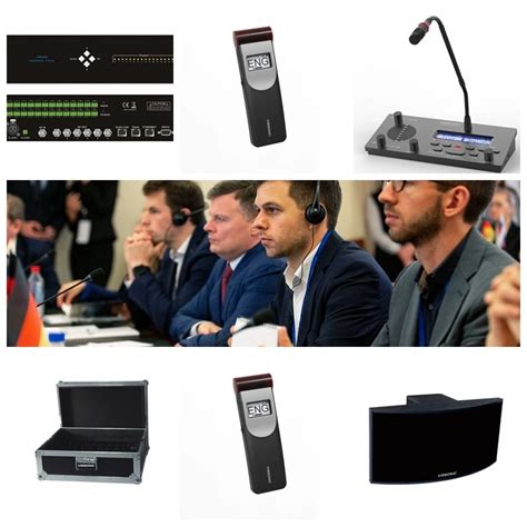 Vissonic Conference Translation Interpretation Microphone Unit Ir Simultaneous Interpreter