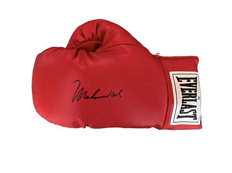 Muhammad Ali Signed Boxing Glove Gold Star Memorabilia