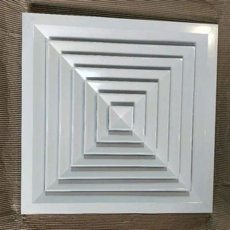 Powder Coated Rectangle White Aluminum Diffuser For Hotel At Rs 1500