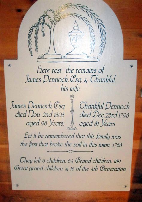 James Pennock 1712 1808 Find A Grave Memorial