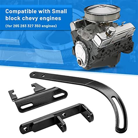 Endxedo Black Sbc Alternator Bracket Compatible