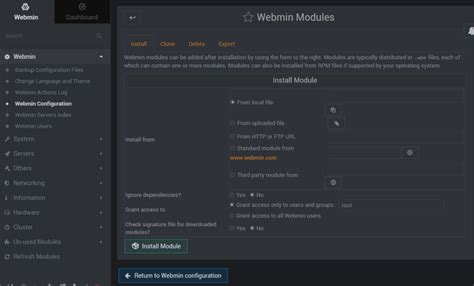 Fix The Nginx Module In Webmin Ubuntu U S T O O P I A