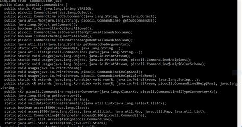 Inspired By Actual Events Java Command Line Interfaces Part Picocli