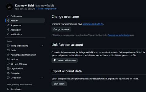Export Your Github Data