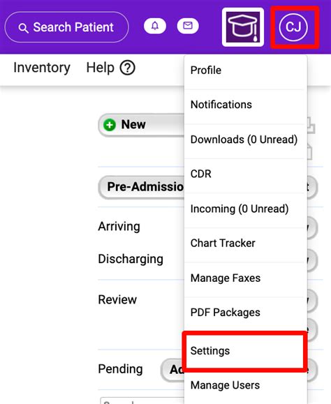 Settings Instance Tab Kipu Health