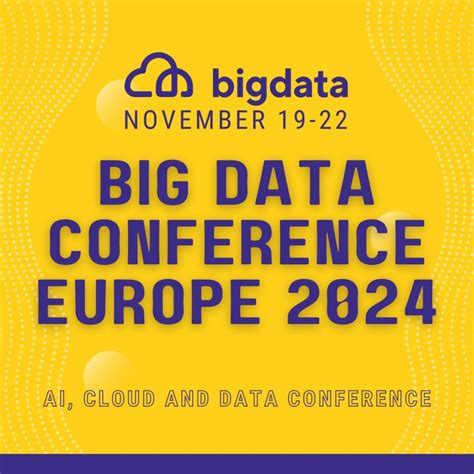 Qubit Labs On Linkedin 🎉great News Big Data Conference Europe Is Back