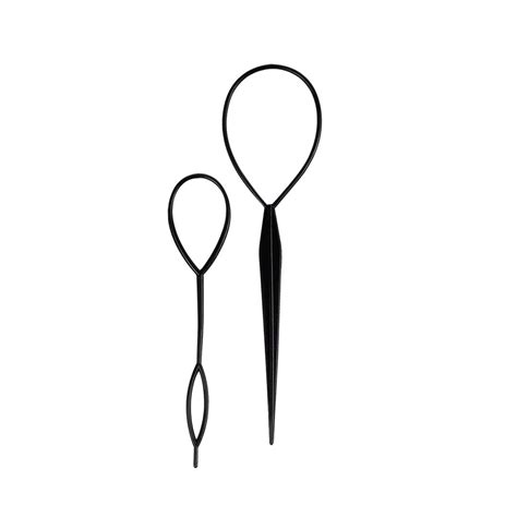 2pcs Hair Braiding Tool Topsy Tail Ponytail Maker French Braid Loop