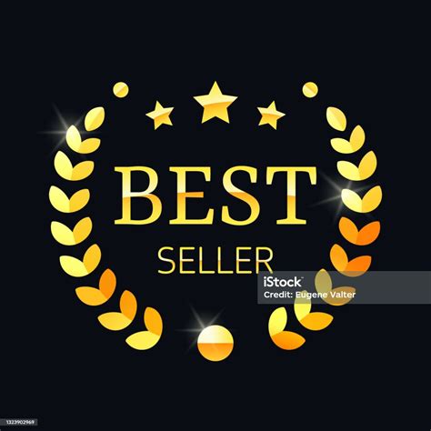 베스트 셀러 골드 배지 로고 디자인 벡터 일러스트레이션 1위에 대한 스톡 벡터 아트 및 기타 이미지 1위 가격 거래자