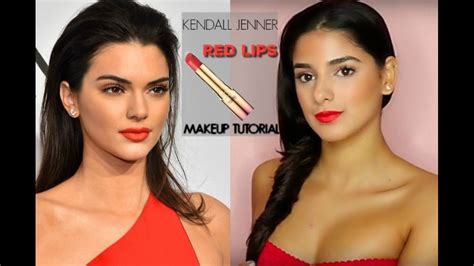 Kendall Jenner Red Lipstick Makeup