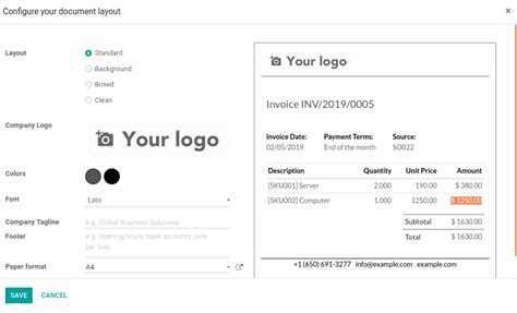 odoo 13 pdf report template