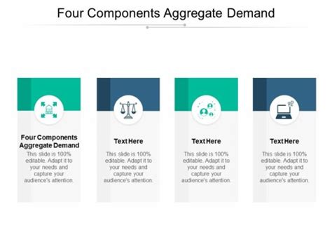Four Components Aggregate Demand Ppt Powerpoint Presentation Circle