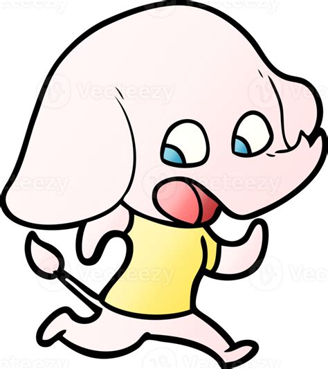 Linda Dibujos Animados Elefante Dibujo 47185355 Png