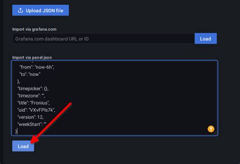Grafana dashboard for Fronius Solar Inverters e g Fronius Symo Gen f²