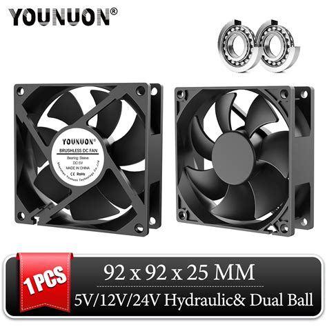 Younuon Pc Dc 90mm 92mm 9225 92x92x25mm 5v