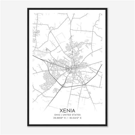 Map Of Xenia Ohio Area Maps Of Ohio