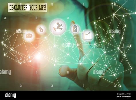 Writing Note Showing De Clutter Your Life Business Concept For Remove