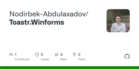 Github Nodirbek Abdulaxadovtoastrwinforms