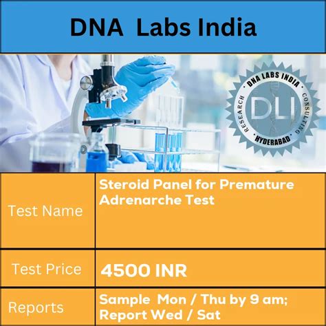 Steroid Panel For Premature Adrenarche Test Cost 4500 Inr In India