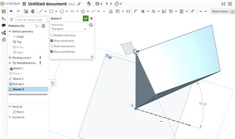 When I Create A New Plane In Onshape Is There Any Pattern In The X Axis Of This Plane — Onshape