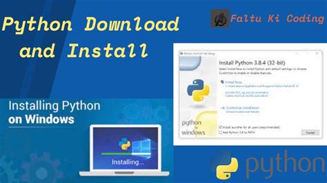 How To Download And Install A Python Python Python Pythontutorial Pythonforbeginners Youtube