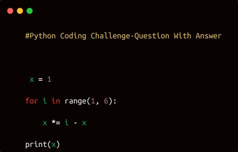 Python Coding Challenge Question With Answer Id 300126 ~ Computer