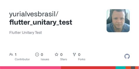 Github Yurialvesbrasilflutterunitarytest Flutter Unitary Test