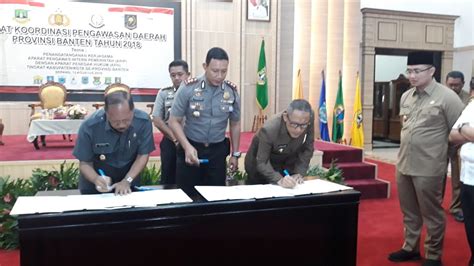 Kepala Daerah Se Provinsi Banten Mou Dengan Apip Dan Aph Portal Pemerintah Kota Serang