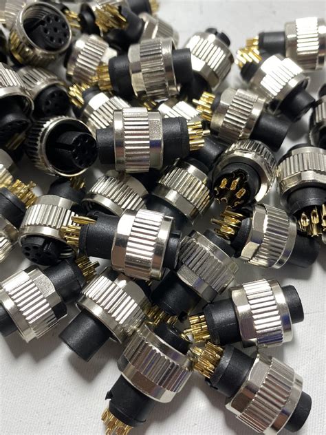 M12 8 Pin Acode Dişi Konnektör Soketi 1 Adet